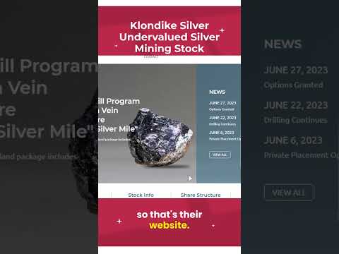 Klondike Silver - A Highly Undervalued Silver Mining Stock Under 5 Cents