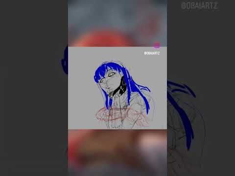 sketch vs final, my latest art work I hope you like it . #artdump #sketchvsfinal #digitalart .