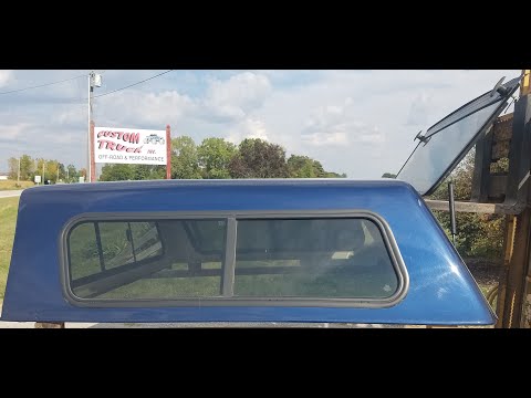 Walk around of Used Jason Fiberglass cab high truck camper shell for sale. 09-14 F-150 x-SB 5.5' 22A