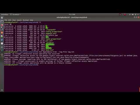 Generate Maven Dependency Tree