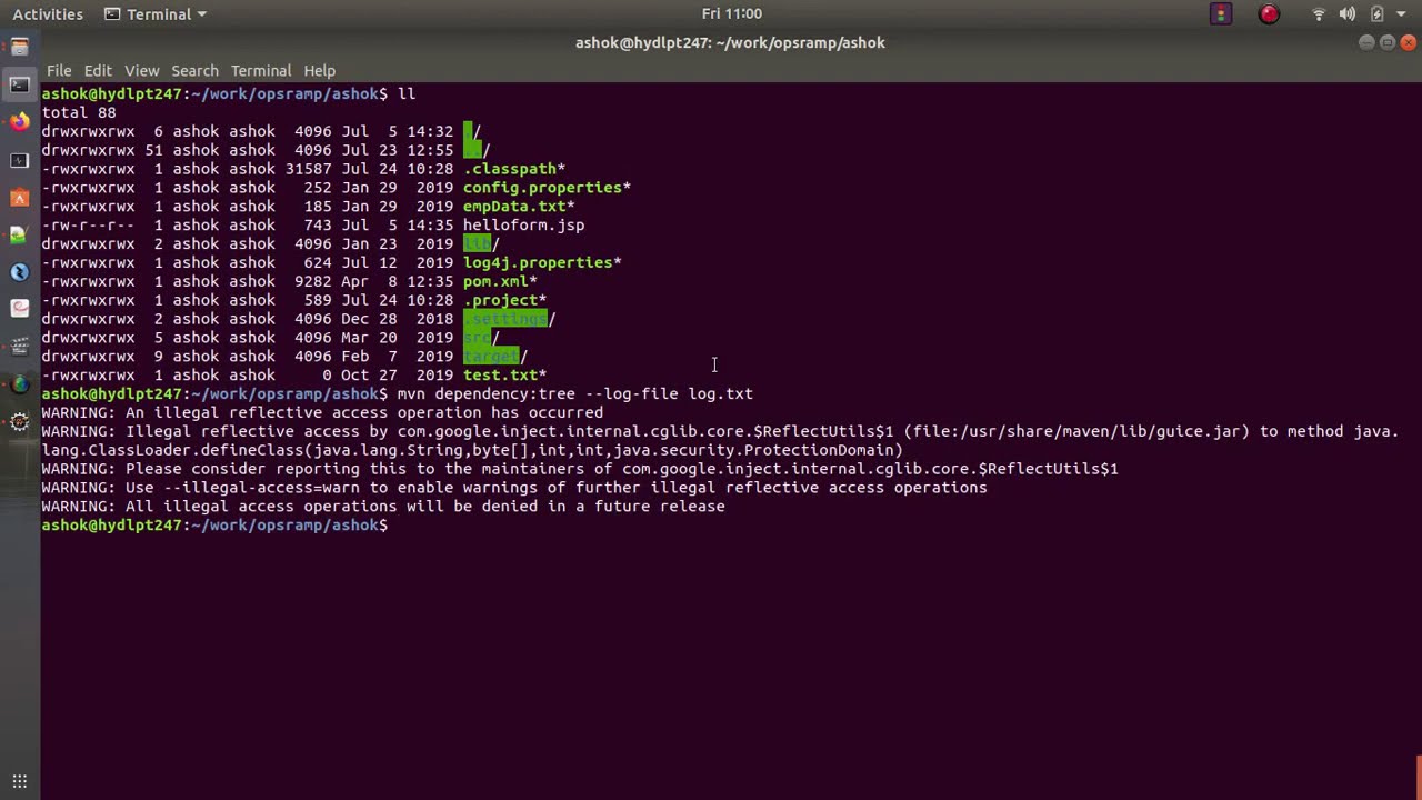 Generate Maven Dependency Tree