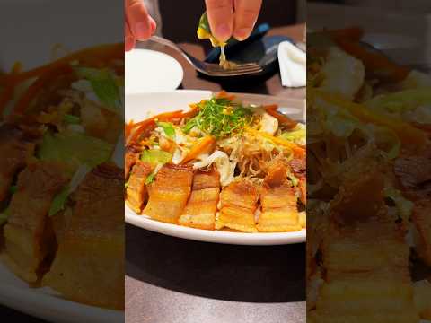 Super Yummy Pancit Bihon with Crispy Pork Belly | Filipino Food | Noodles #yummy #food #shorts