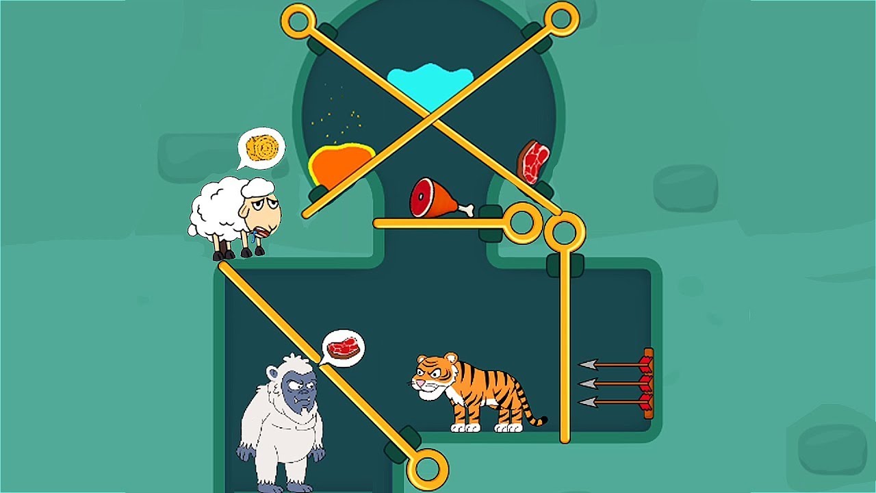 Feed The Animals - Pull Pin & Save Them gameplay - relaxing puzzle game