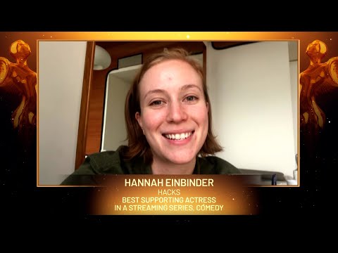 HBO Max's Hacks: Hannah Einbinder Acceptance Speech presented by Olivia Holt | 2021 HCA TV Awards