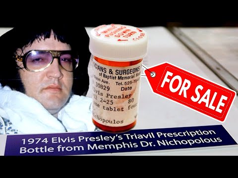 ELVIS PRESLEY Pill Bottles FOR SALE In Vegas Antique Mall?!