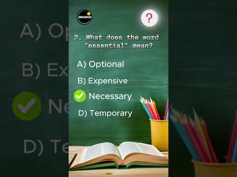 Quick English Learning Quiz will challenge your brain in just 30 seconds