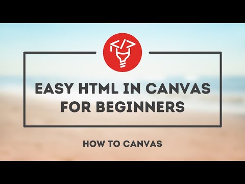 Easy HTML in Canvas for beginners