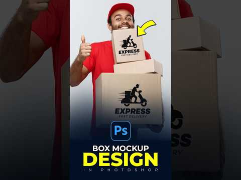 How to create realistic box mockup in Photoshop | #photoshop #edit
