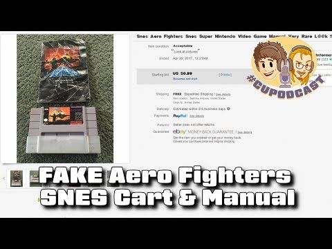 FAKE Aero Fighters SNES Game & Manual (Scumbag Seller) - #CUPodcast
