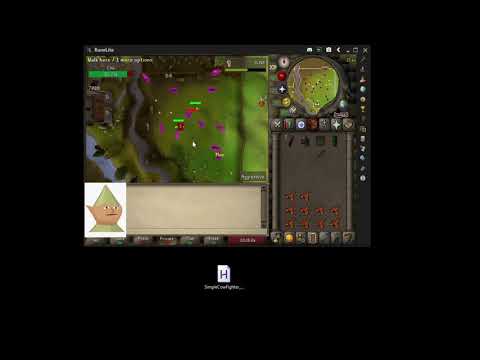 OSRS | AHK | Combat training at cows in Lumbridge!