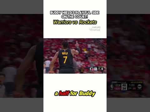 Buddy Hield's Playful Side on the Court! #BuddyHield #Game7Hero #WarriorsWin #HoustonRockets #Threes