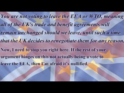 Why are we voting to leave the EU? (I'm not!) pt 2 - EEA Misleadings