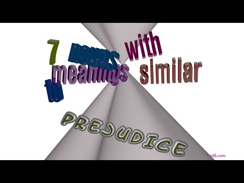 prejudice - 9 nouns synonym to prejudice (sentence examples)