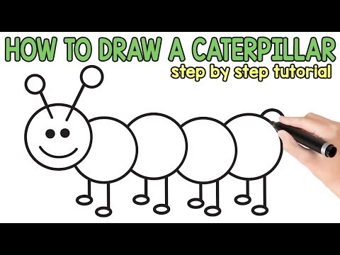 How to Draw a Caterpillar - Step by Step Guide for Kids and Beginners