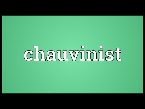 Chauvinist Meaning
