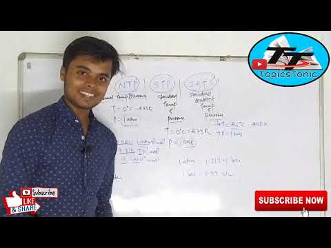 NTP / STP / SATP in Chemistry