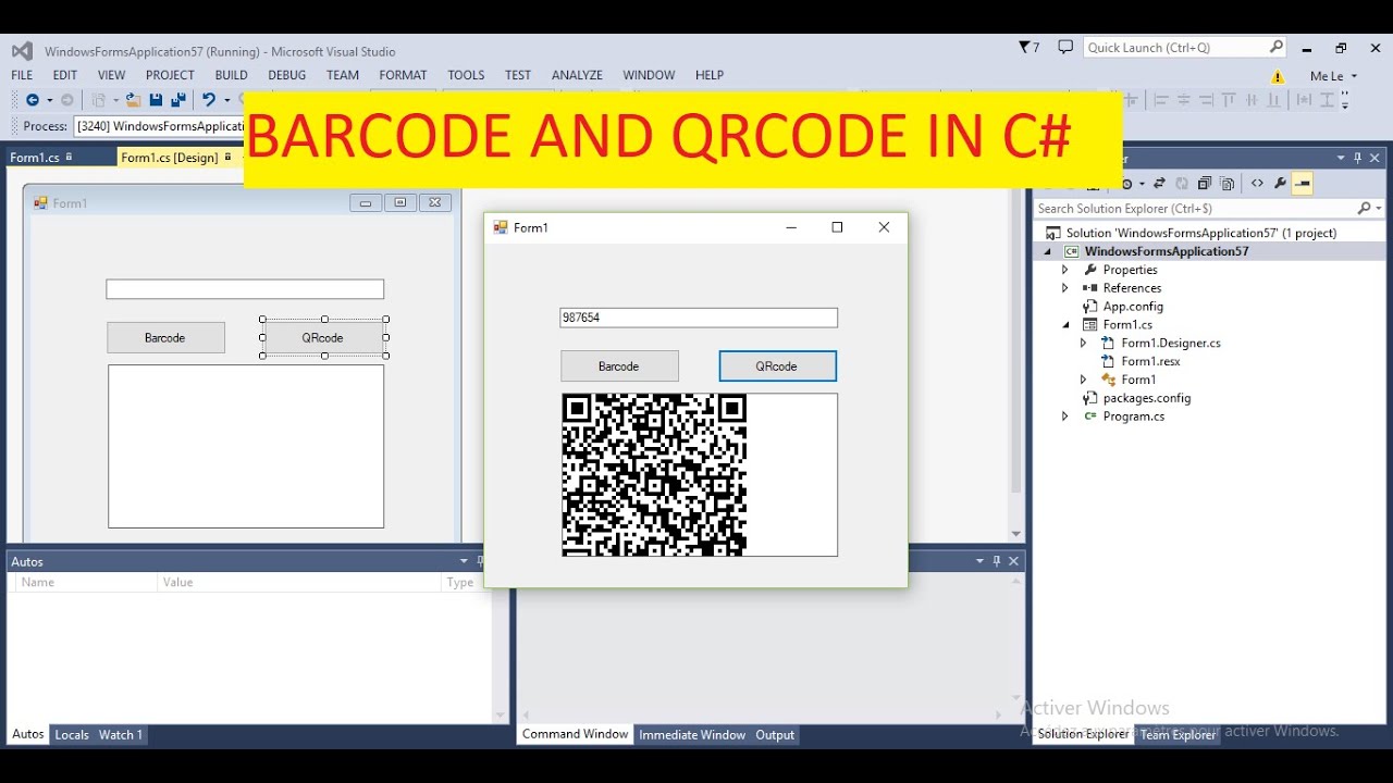 Generate Barcode and QR Code in C#