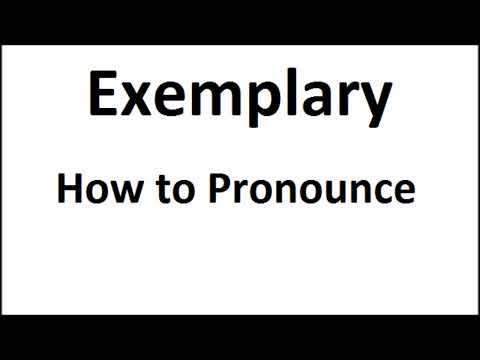 How to pronounce Exemplary||How to say Exemplary||Exemplary Pronunciation||ABDictionary