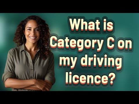 What is Category C on my driving licence?