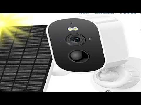1080P WiFi Camera Solar Outdoor Wireless Battery Powered Bullet Security Camera PIR Motion Alarm Clo