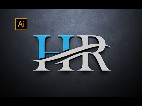 H R Logo Design | Professional Logo Design in Illustrator