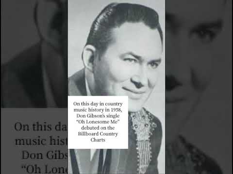 On this day in country music history in 1958 Don Gibson hit the charts #countrymusic #50smusic
