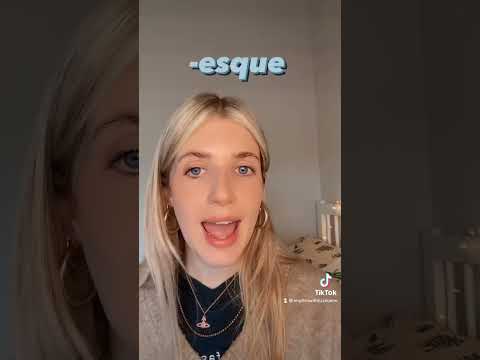 What does -ESQUE mean?