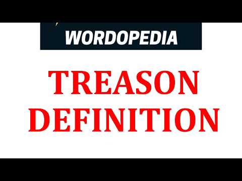 TREASON DEFINITIONS
