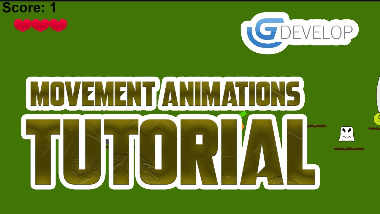 Updated Gdevelop Platform Tutorial #4 Player Movement Animations