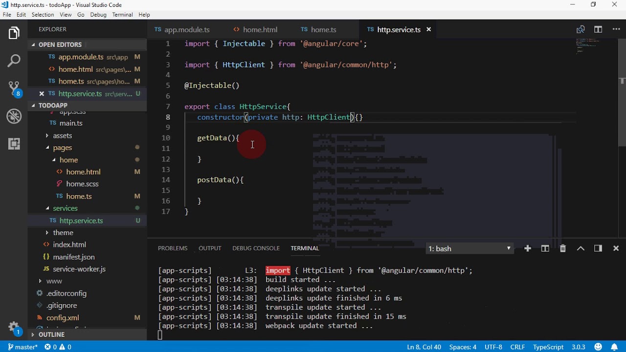 Part 2 - Access data from REST Api with Ionic App (Bisaya)