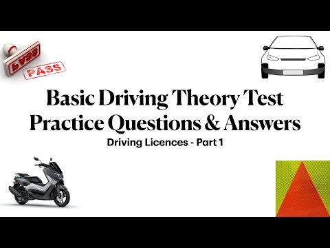Basic Driving Theory Test (Singapore BTT) Online Practice Questions Driving Licences PART 1