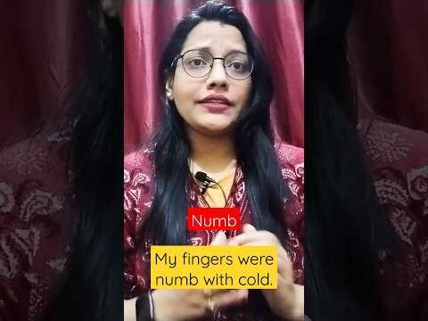 Meaning of Numb|New Word|Daily Word|Power Vocab