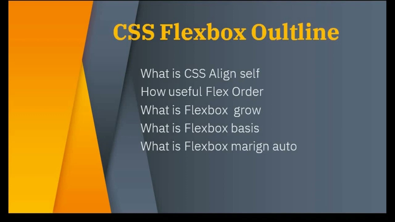 CSS Flexbox Tutorials Flexible Layout Design CSS3 Flex box