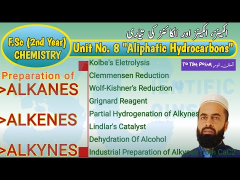 Preparation of Alkanes, Alkenes and Alkynes | Kolbe's Eletrolysis | Lindlar's Catalyst