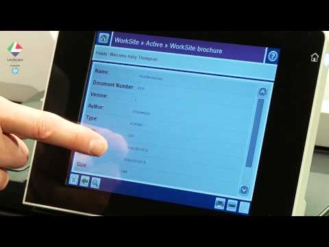 Find / Print a Brochure using HP MFPs and HP Autonomy WorkSite