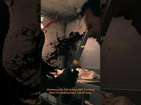 Michonne Kills Rick Grimes MW3 Finishing Move The Walking Dead Call of Duty #callofduty3 #mw3