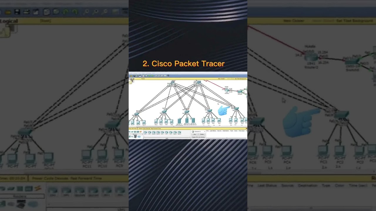 Top 5 Most populat network simulator for #networkengineer😱 tell me which one do u usually use⁉️