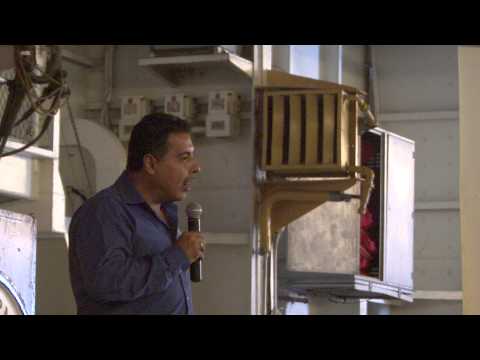 Shuttle Astronaut Jose Hernandez Speaks at USS Hornet pt1