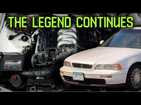 Acura Legend Head Gasket, Timing Belt, and Water Pump Replacement Timelapse DIY! Satisfying!