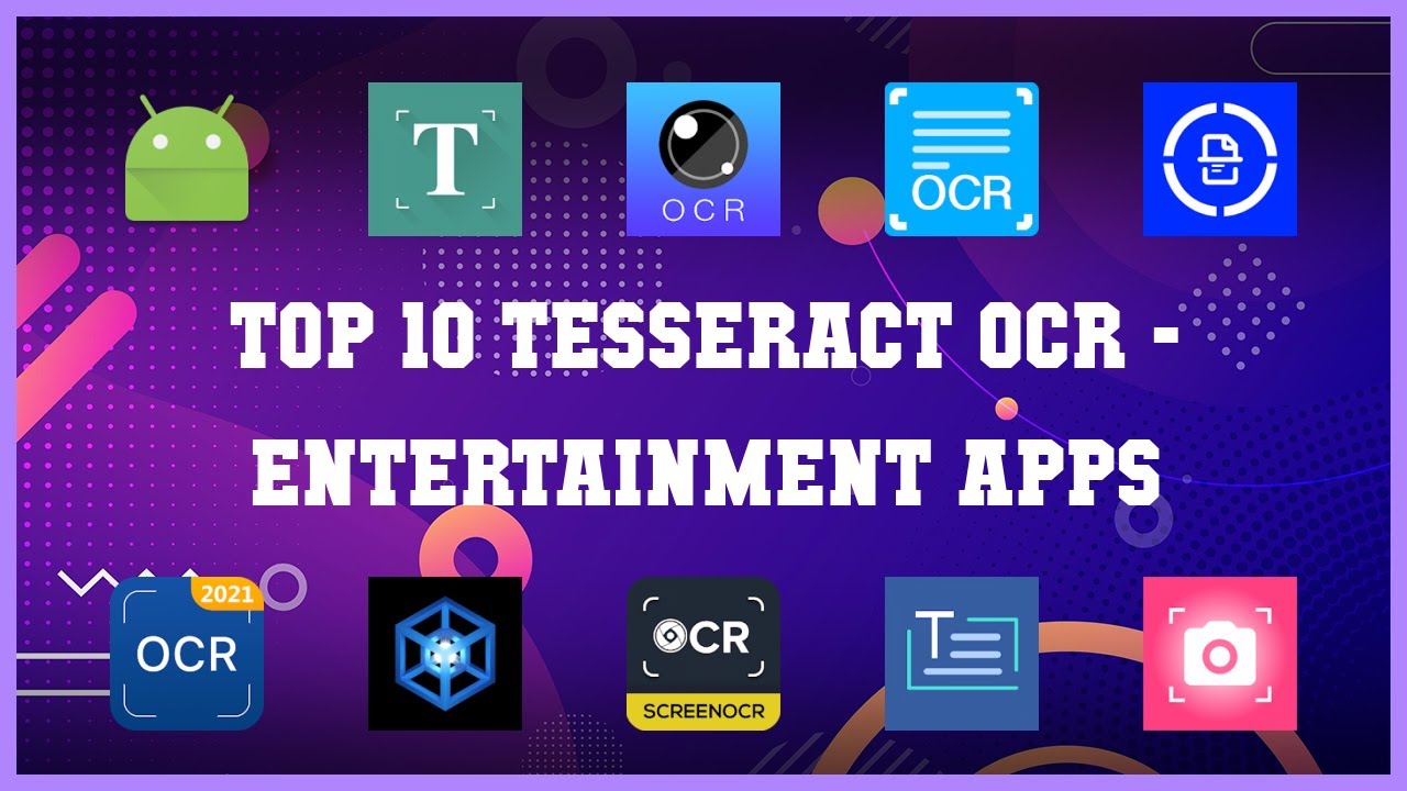 Top 10 Tesseract Ocr Android Apps