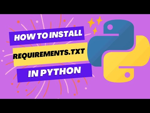 How to Install Requirements.txt in Python