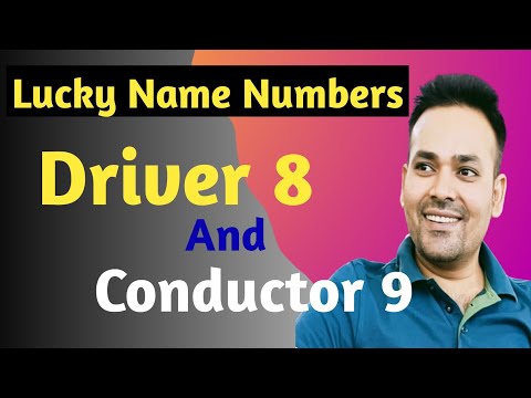 Lucky Name numbers for Driver 8 and Conductor 9 in Numerology #numerology #name #numbers