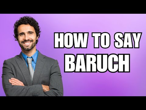 How To Pronounce Baruch (Correctly)