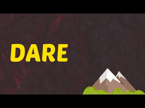 What Does DARE Means || Meanings And Definitions With Example in ENGLISH