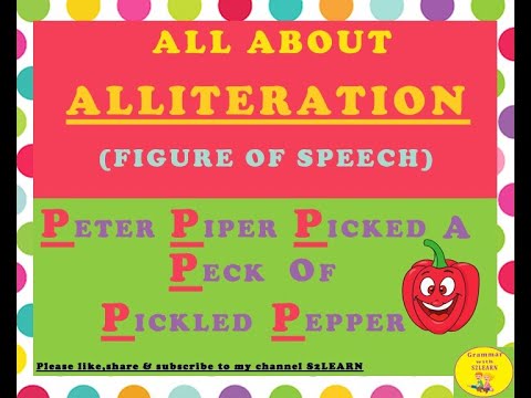 Alliteration For Kids| Alliteration |Figure Of Speech| English Grammar|S2LEARN