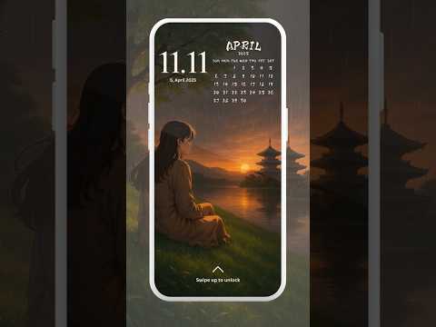 April 2025 Calendar Anime-style #wallpaper #calendar2025 #aesthetic #wallpapercalendar #art #anime
