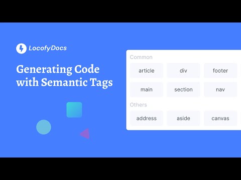 Locofy.ai | Generating code with Semantic Tags [Doc]