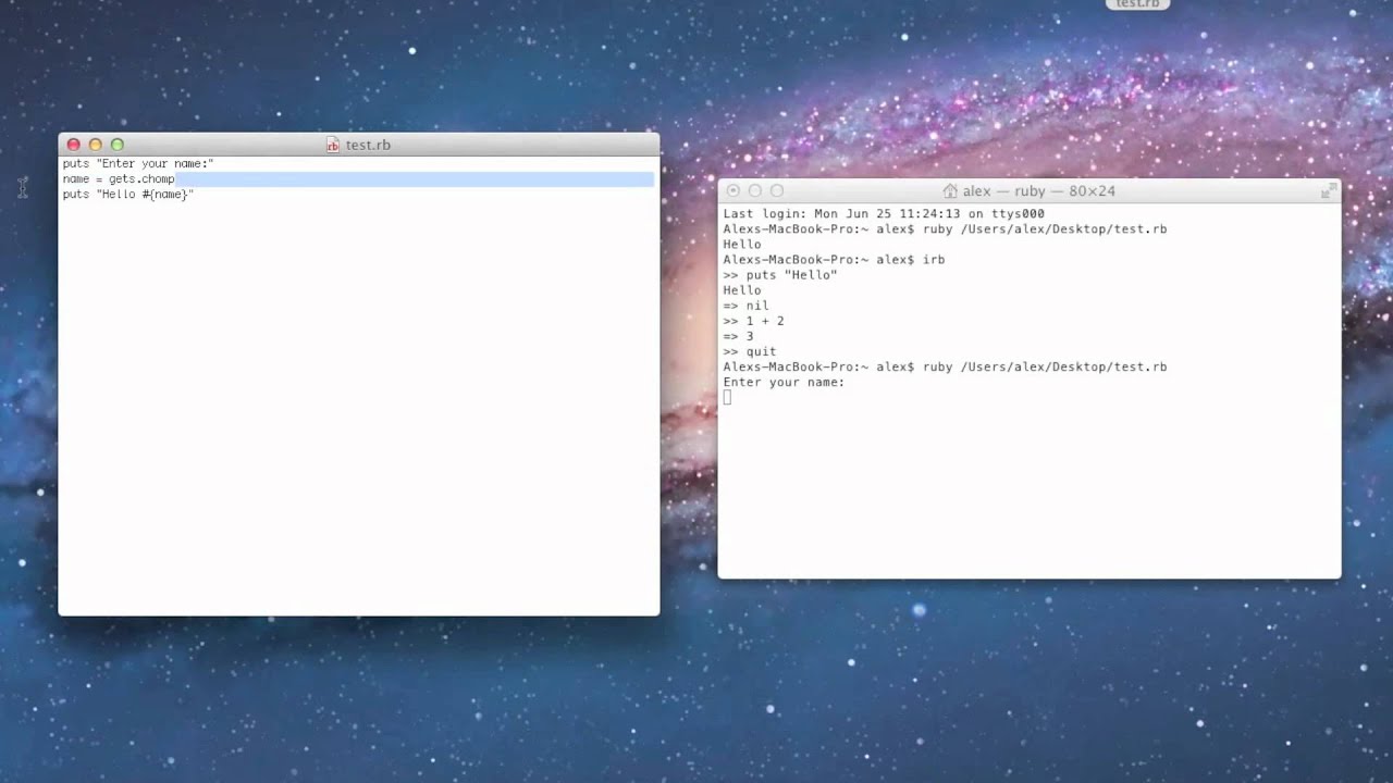 Ruby Tutorial 5 - Creating a Script