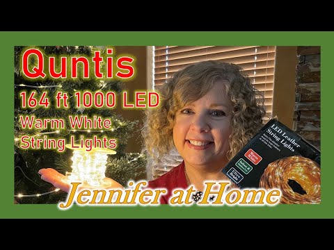 Unboxing Collaboration : Quntis 164FT 1000 LED White Christmas String Lights, 8 Modes & Waterproof!
