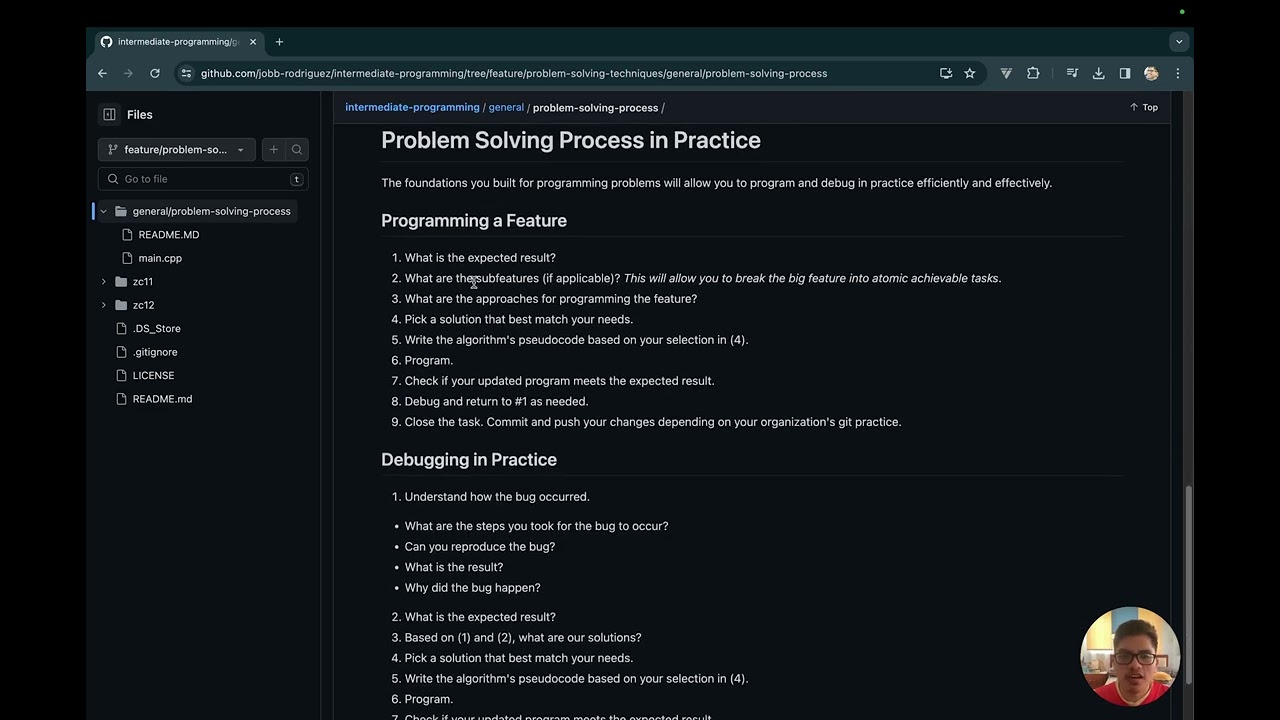 Problem Solving Process: Programming Problems and Practice